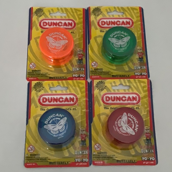 Duncan | Toys | Duncan Butterfly Yoyo Set Orange Green Blue Red | Poshmark